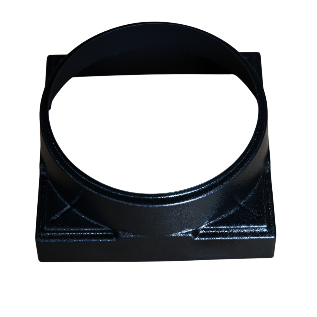 375X375MM/300Dia Neck Plastic Square To Round Adaptor - C&Y NZ LIMITED